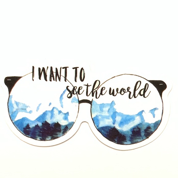 Accessories | See The World Vinyl Sticker | Poshmark